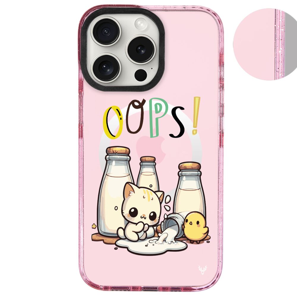 iPhone 16 Pro Max Oops Cat Telefon Kılıfı – Deercase