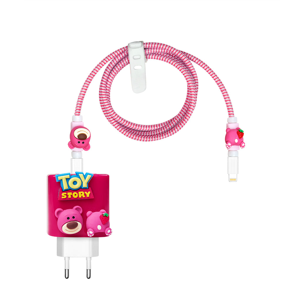 Şarj Başlığı ve Kablo Koruyucu 5 li Set Lotso Bear – Deercase