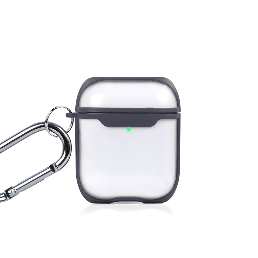 Apple AirPods Dark Gray Line Transparent Kılıfı – Deercase