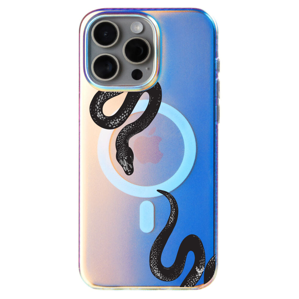 iPhone 16 Pro Dark Snake Magsafe Case Aura Hologram – Deercase