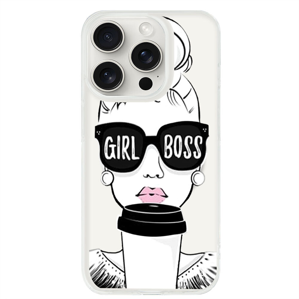 iPhone 15 Pro Max Girl Boss Thine Transparent Magsafe – Deercase