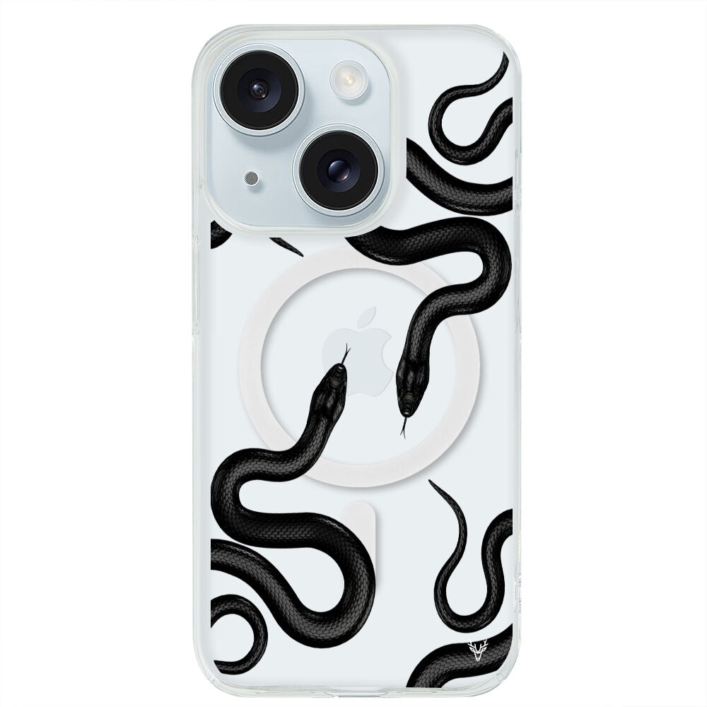 iPhone 14 Plus Dark Snake Thine Transparent Magsafe – Deercase