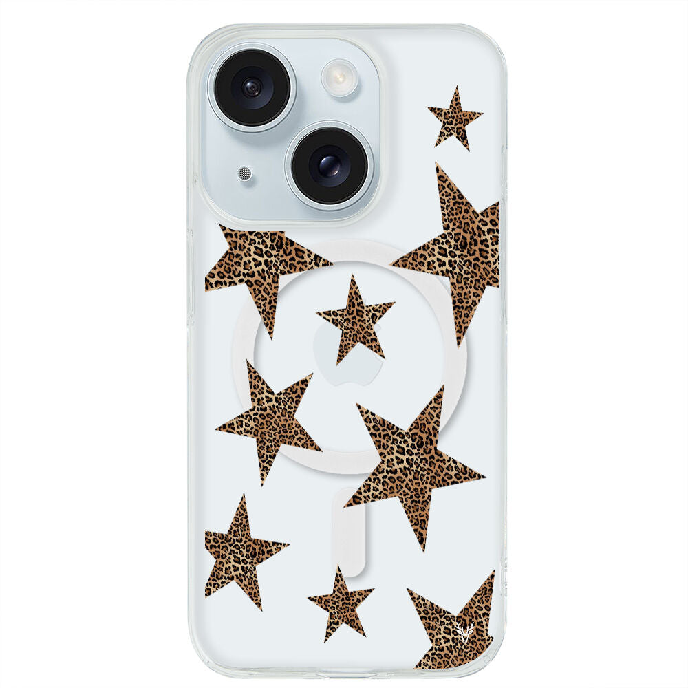 iPhone 14 Leopar Stars Thine Transparent Magsafe – Deercase
