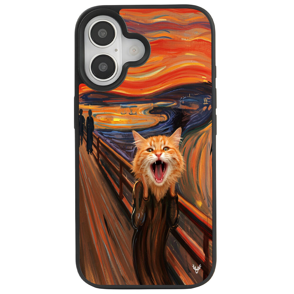 iPhone 16 Cat Munch Telefon Kılıfı – Deercase